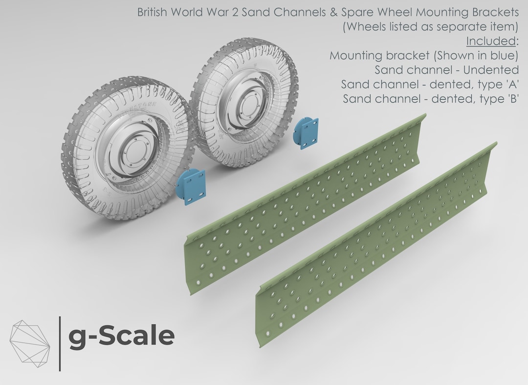 1/16 Scale SAS Jeep WW2 British Sand Channels – STL Digital Download - Etsy
