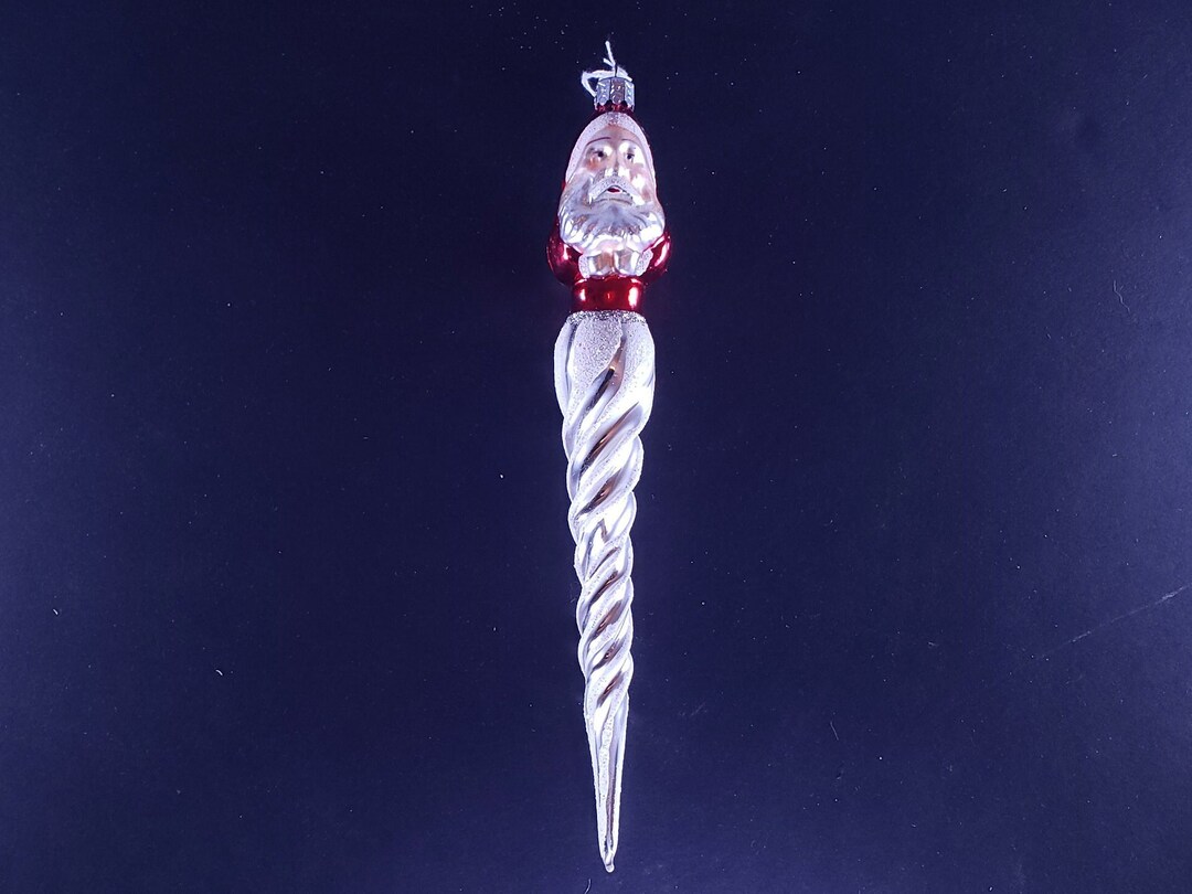 Christopher Radko "st. Nickcicle" Hand-painted Glass Ornament - Etsy