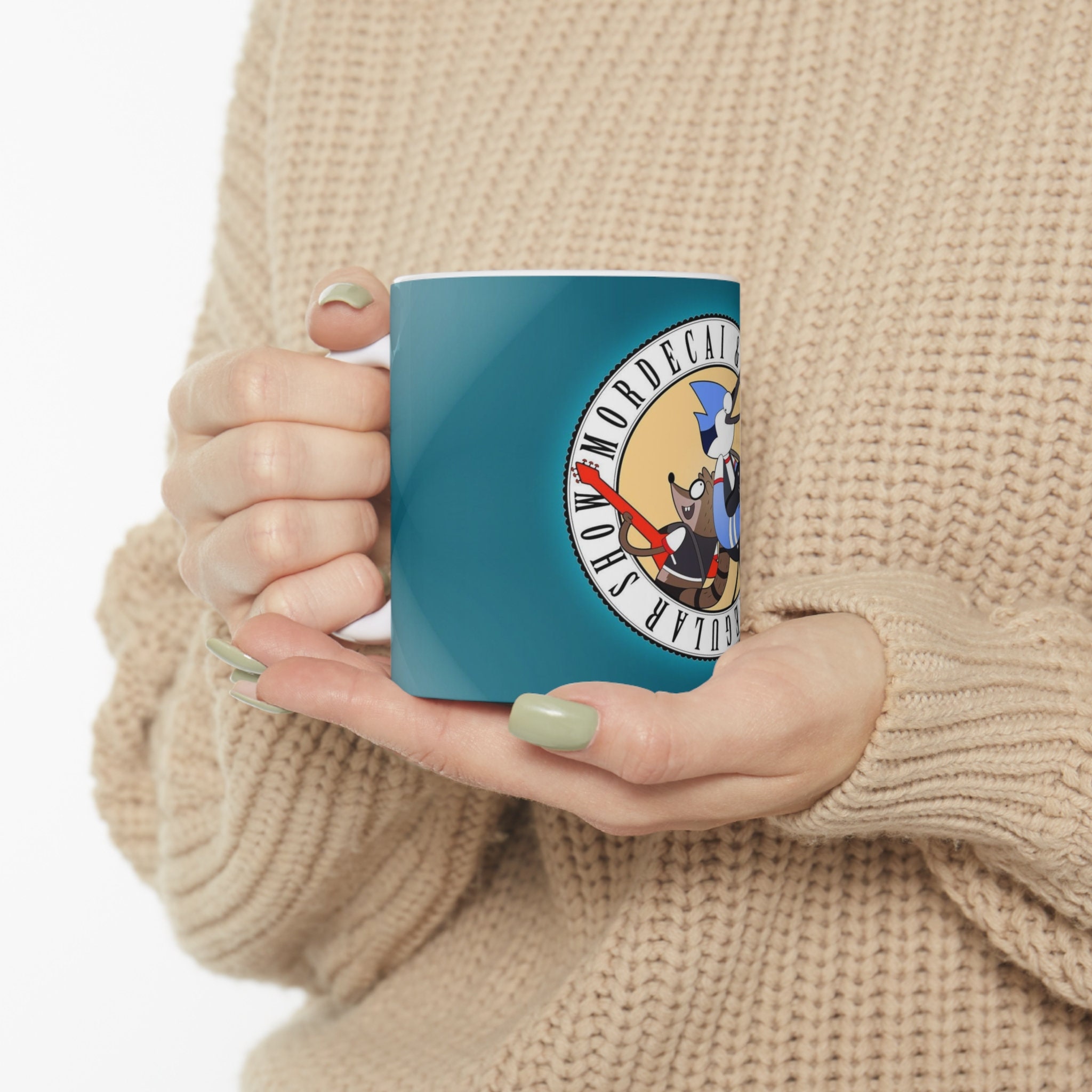 Regular Show, Mordecai, Rigby, Cartoon, Cozy Mug, Tea Mug, Coffee Mug ...