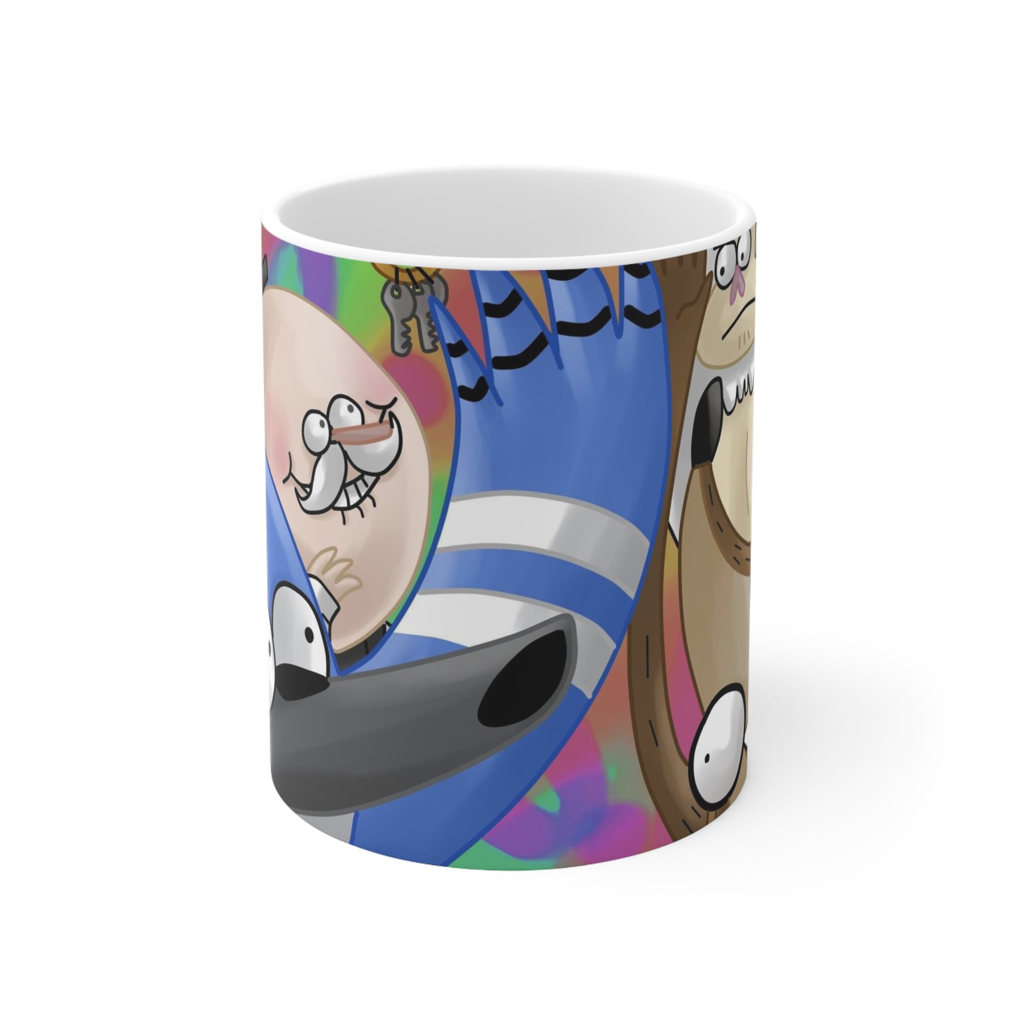 Regular Show, Mordecai, Rigby, Cartoon, Cozy Mug, Tea Mug, Coffee Mug ...