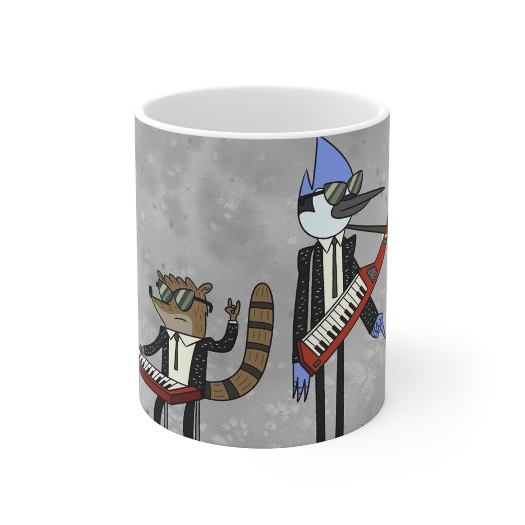 Regular Show, Mordecai, Rigby, Cartoon, Cozy Mug, Tea Mug, Coffee Mug ...
