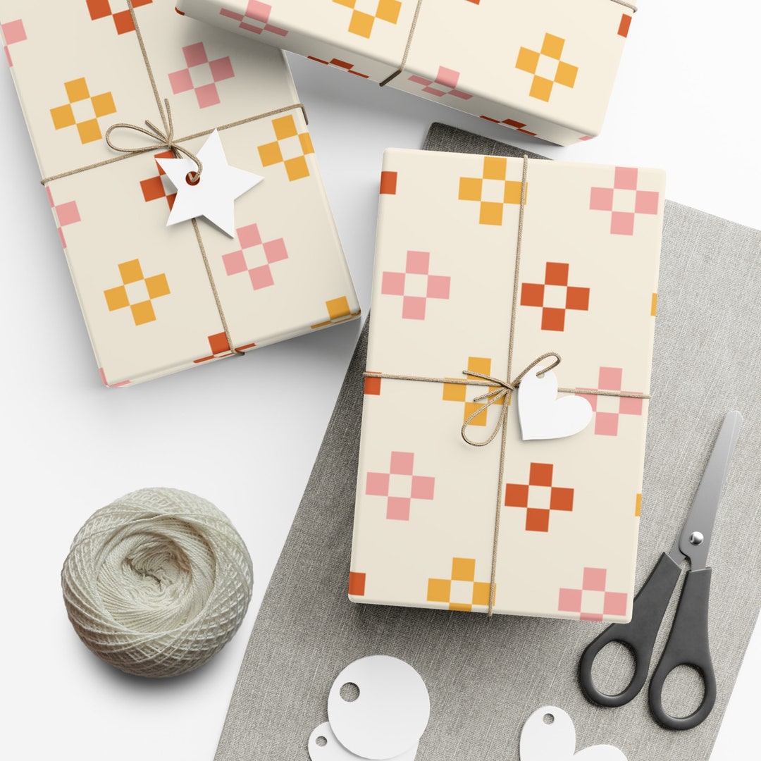 Quilted Print Wrapping Paper - Etsy