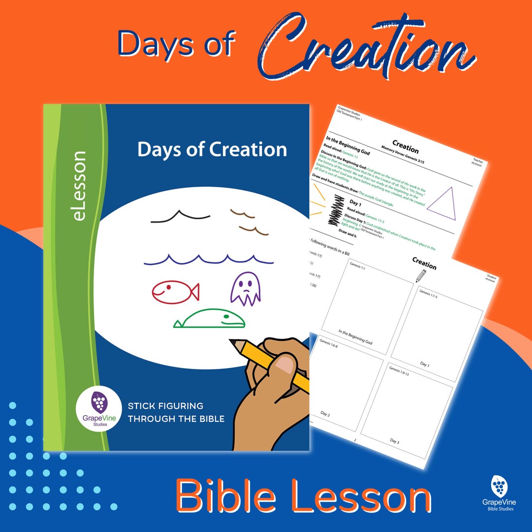 Days of Creation Bible Lesson - Etsy