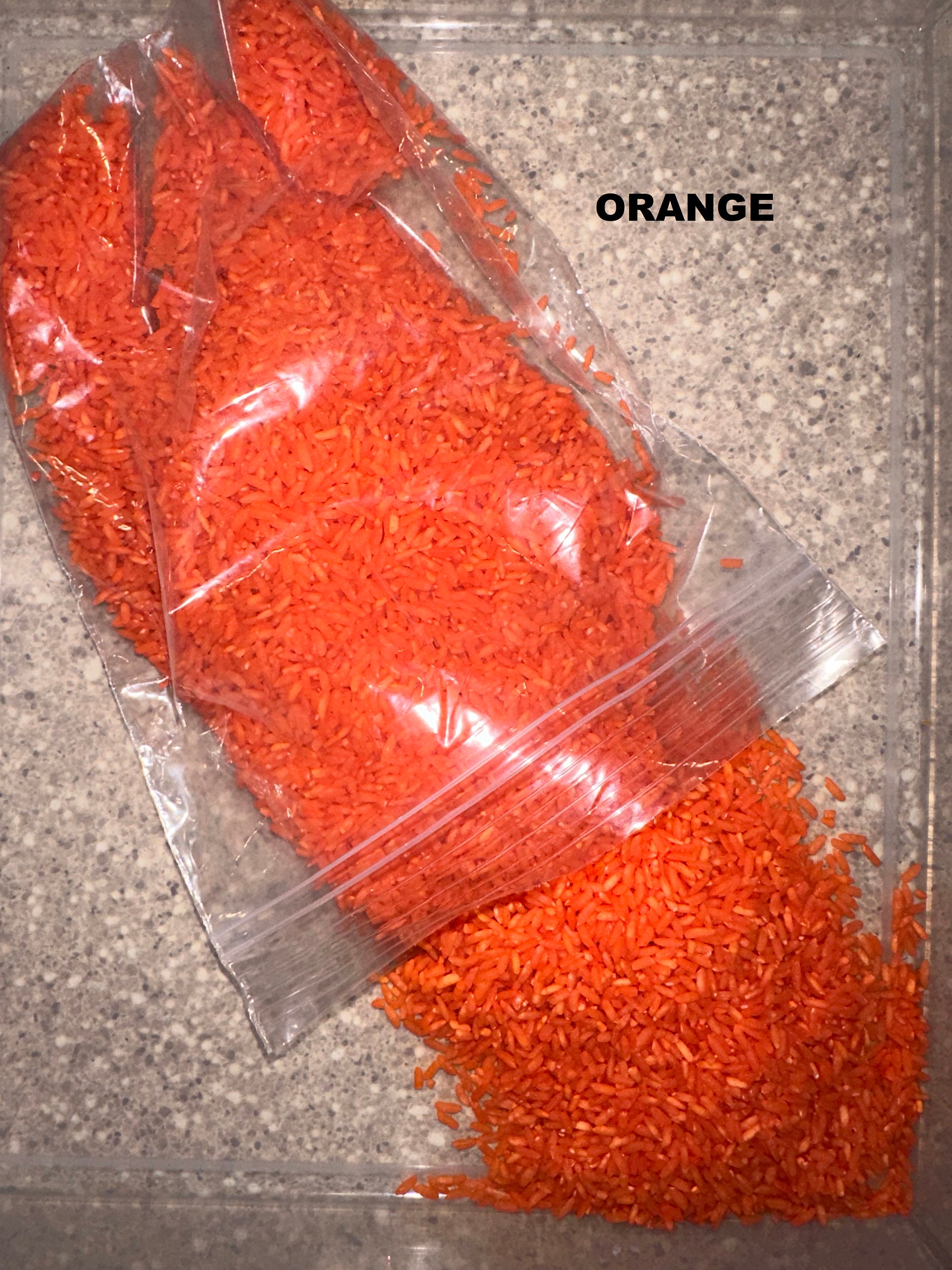 Colored Rice, Sensory Play, Sensory Bin Filler, Hand Dyed Rice, Sensory ...