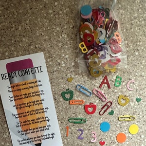 Ready Confetti Bags, Back to School, First Day of School, Goody Bags ...