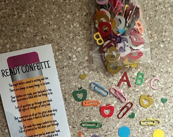 Ready Confetti Bags, Back to School, Ready Confetti, First Day of ...