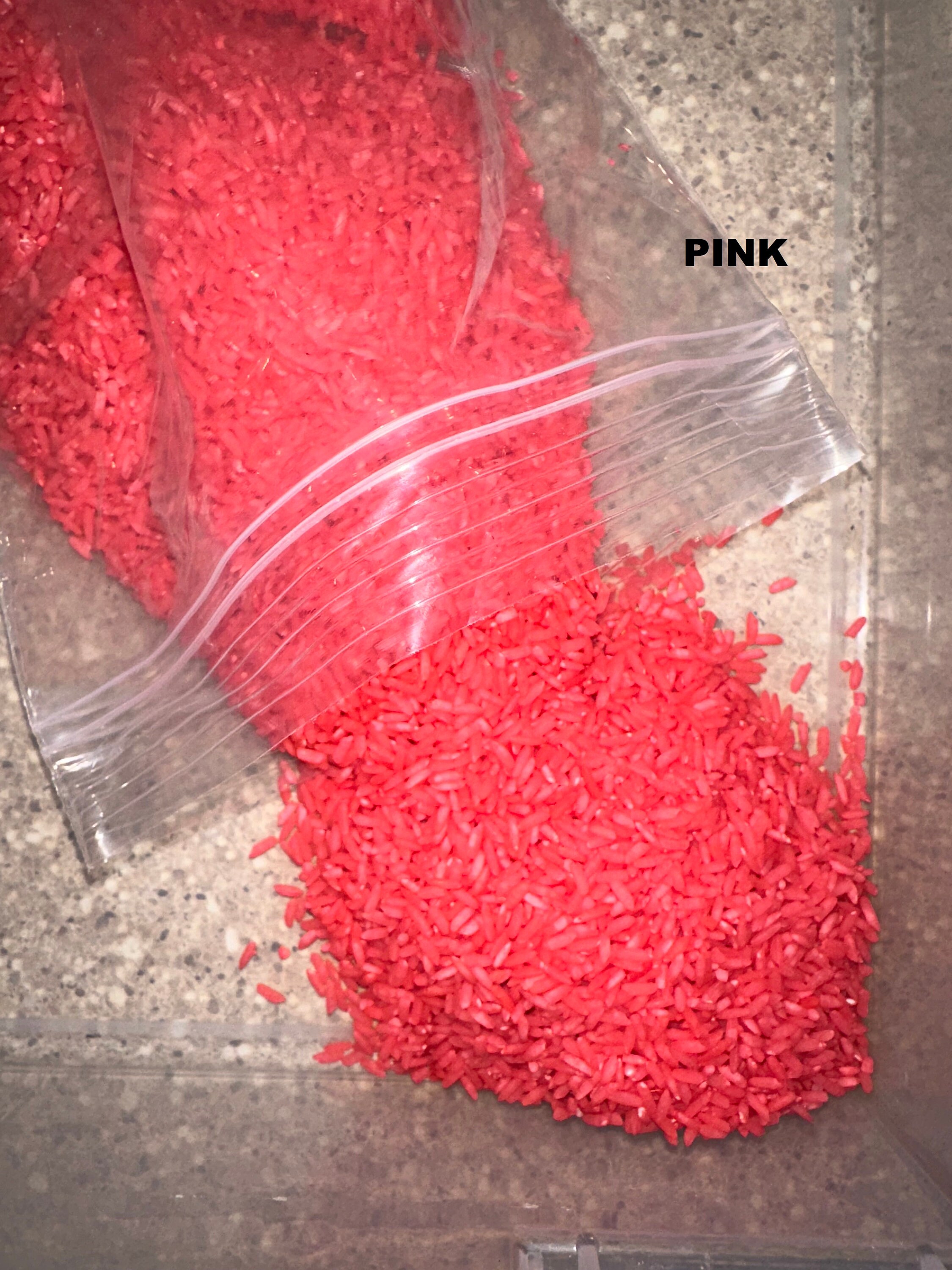 Colored Rice, Sensory Play, Sensory Bin Filler, Hand Dyed Rice, Sensory ...