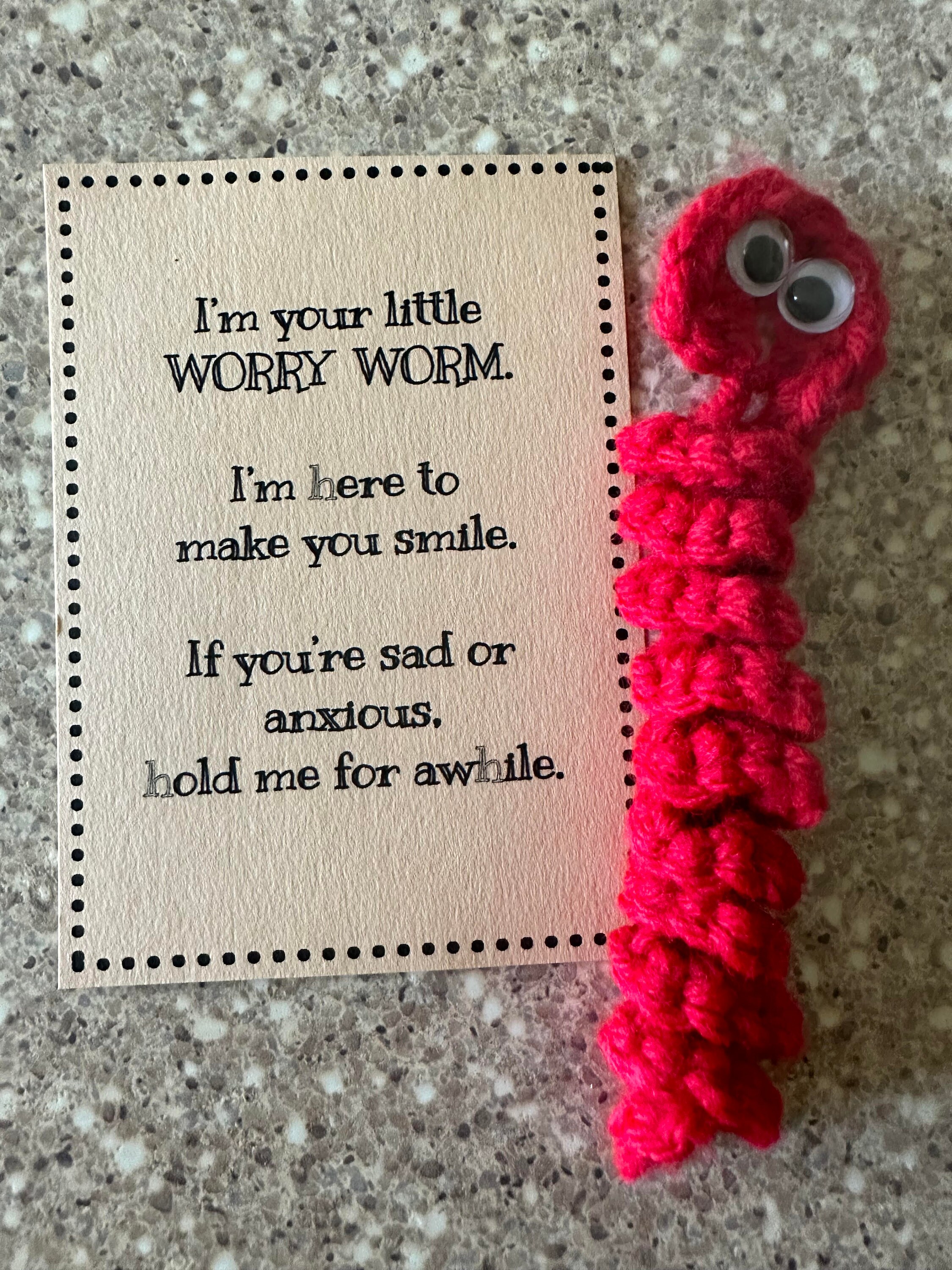 Worry Worm, Stress Toy, Anxiety Toy, Back to School Anxiety, Counselor ...