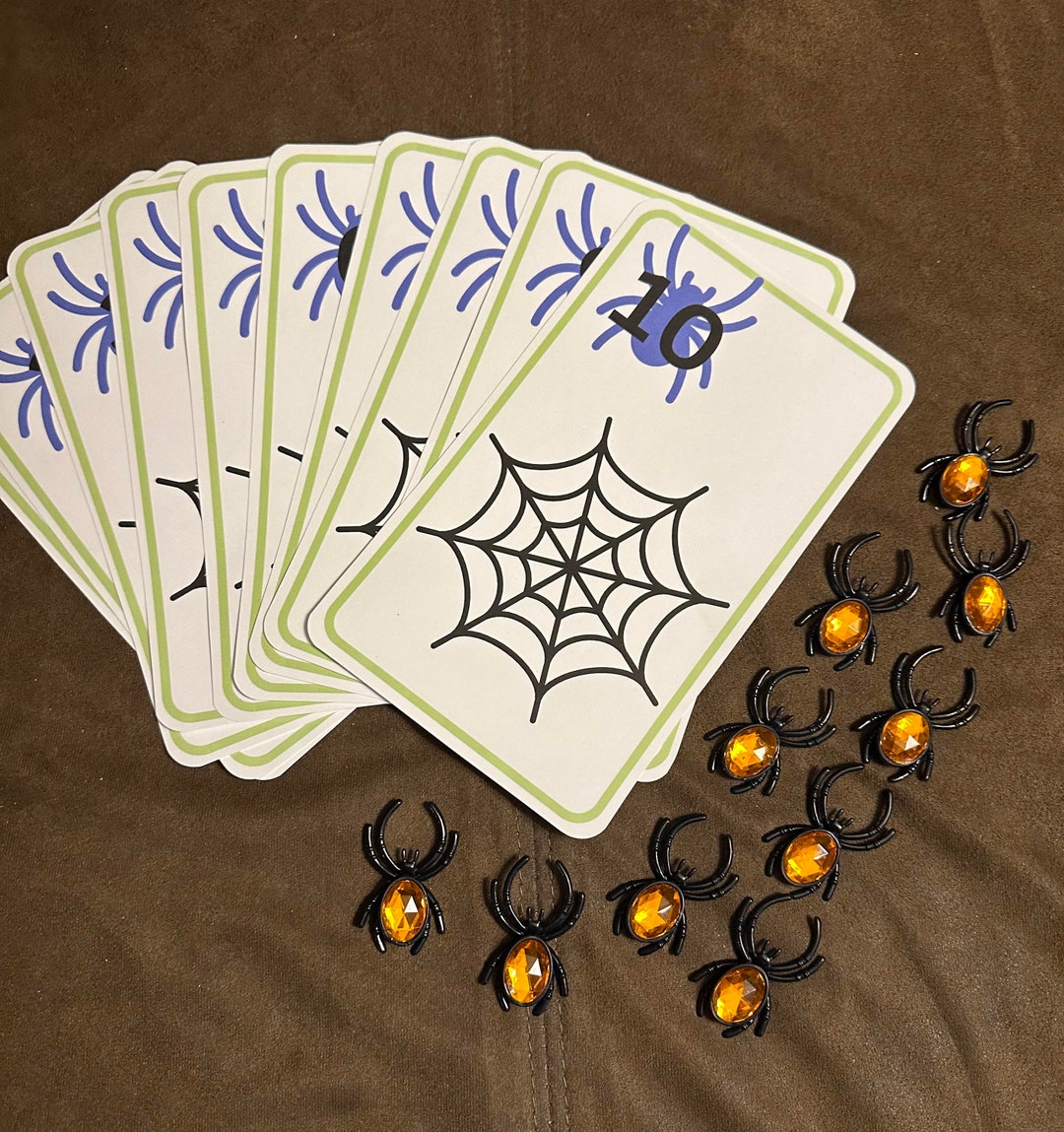 Spiderweb Counting Mats, Counting, Count to 10 , Count to 20, Preschool ...