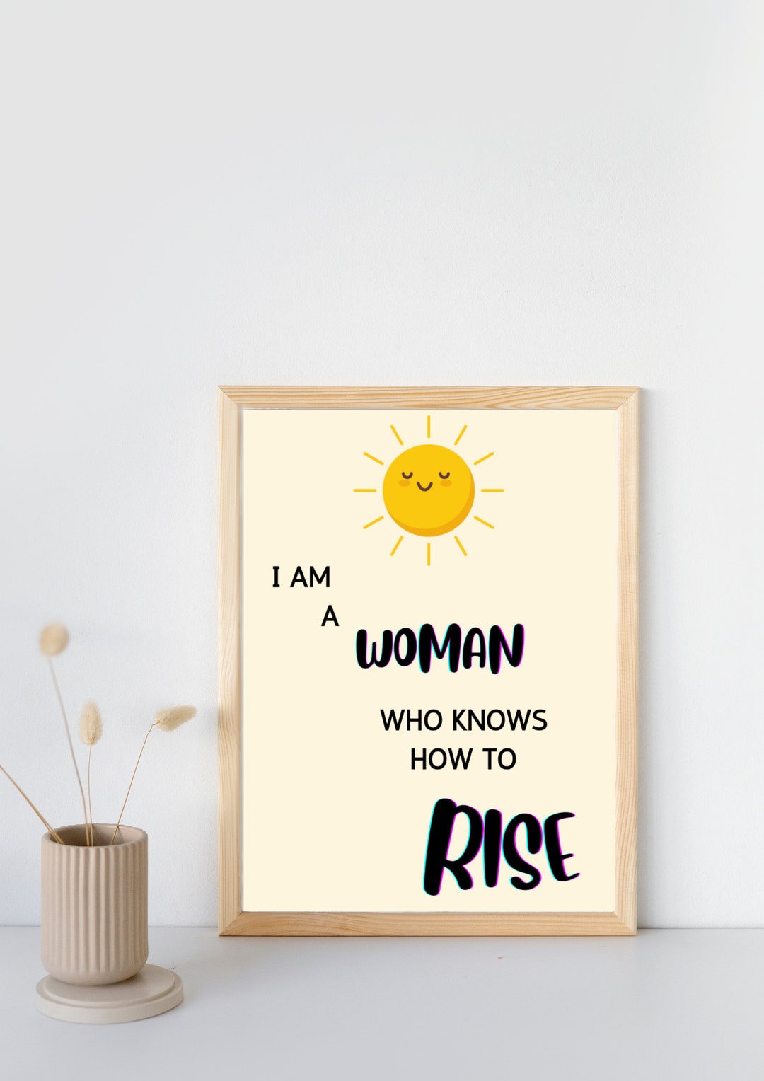 I Am Woman...| Self-love, Motivation, Affirmation | A5 Size | Instant ...