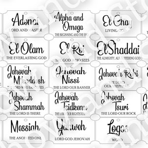 25 Names of God Christmas Ornaments SVG Set - Celebrate the Divine in ...