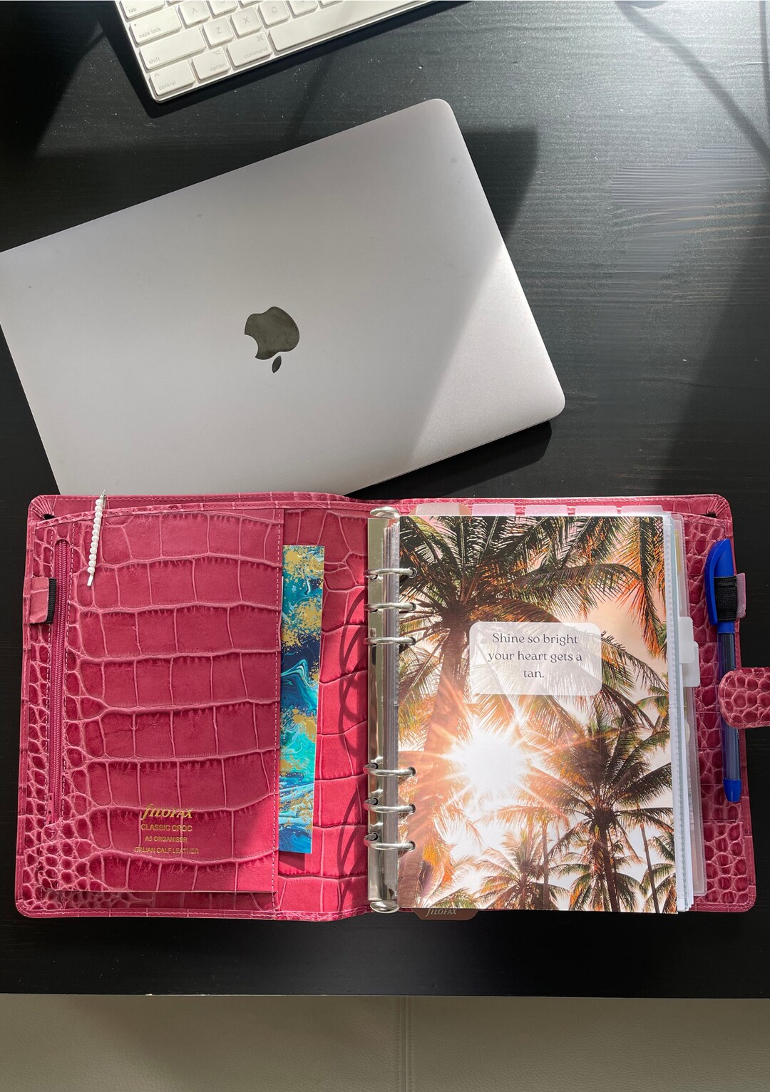 PRINTED A5 Planner Ocean & Palm Tree Motivational Dashboards - Etsy