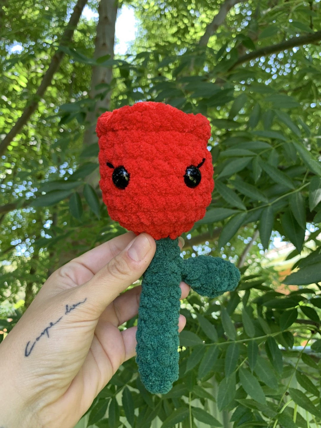 Valentines Plush Rose PDF Pattern - Etsy