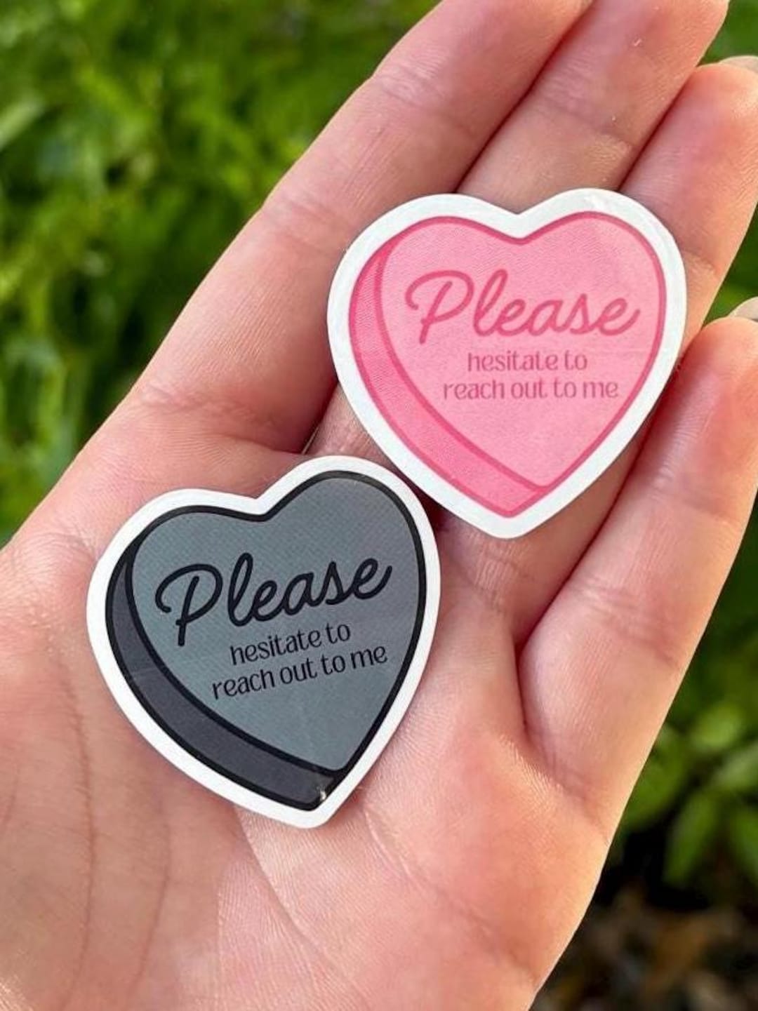 Please Hesitate to Reach Out Sticker: Funny Sassy Waterproof Sticker - Etsy