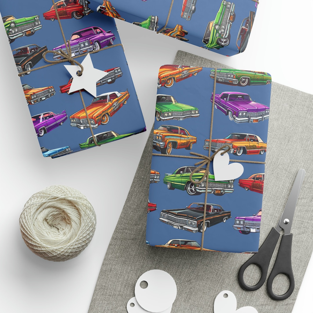 Low Rider Wrapping Paper - Classic Cars Wrapping Paper - 40th Birthday ...
