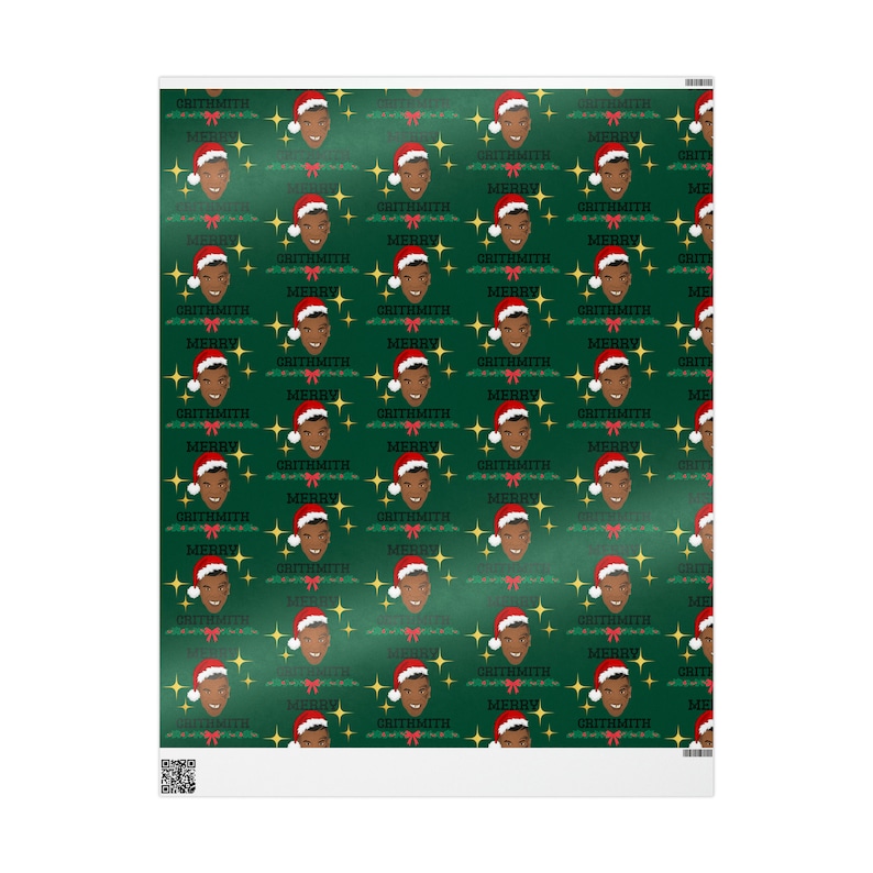 Merry Crithmith Wrapping Paper- Green, Rude Wrapping Paper, Funny ...