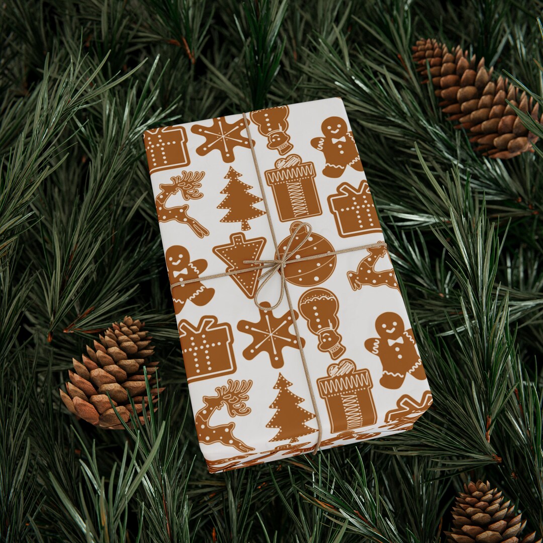 Gingerbread House Cookie Christmas Wrapping Paper - Funny Wrapping ...