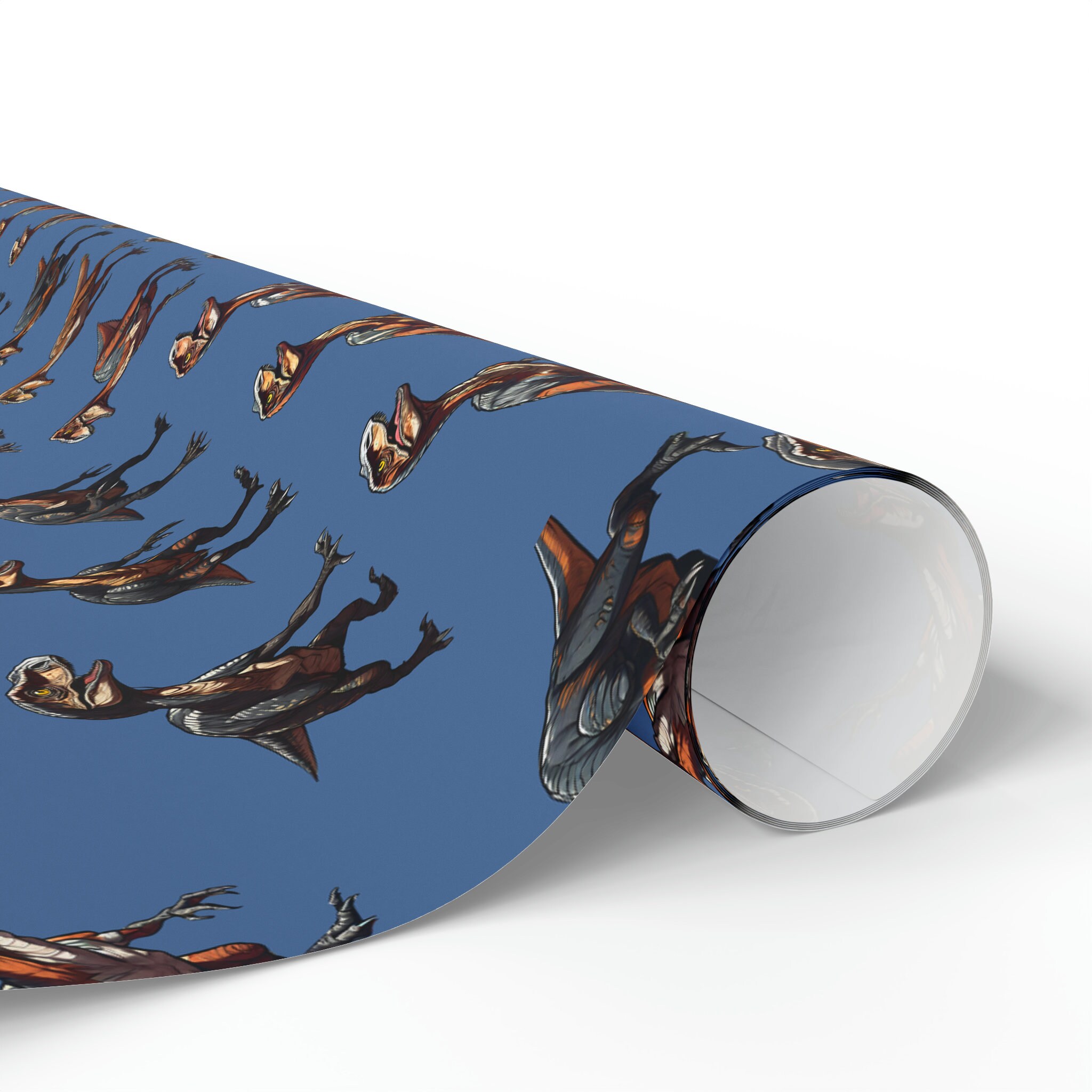 Velociraptor Wrapping Paper Dinosaur Wrapping Paper 5th - Etsy