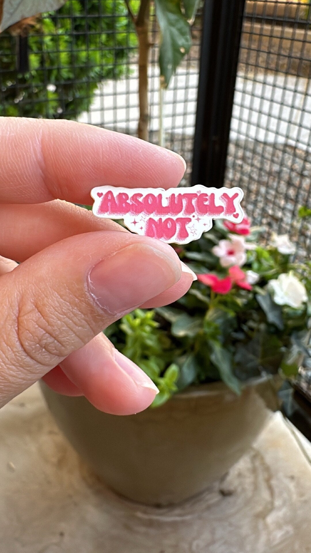 Absolutely Not Sticker, Funny Sticker, Kindle Sticker, Tiny Sticker ...