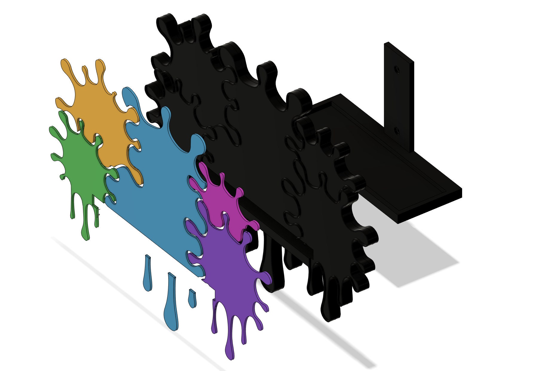 Wall Mount for Switch- Splatoon(splats) Edition - Etsy