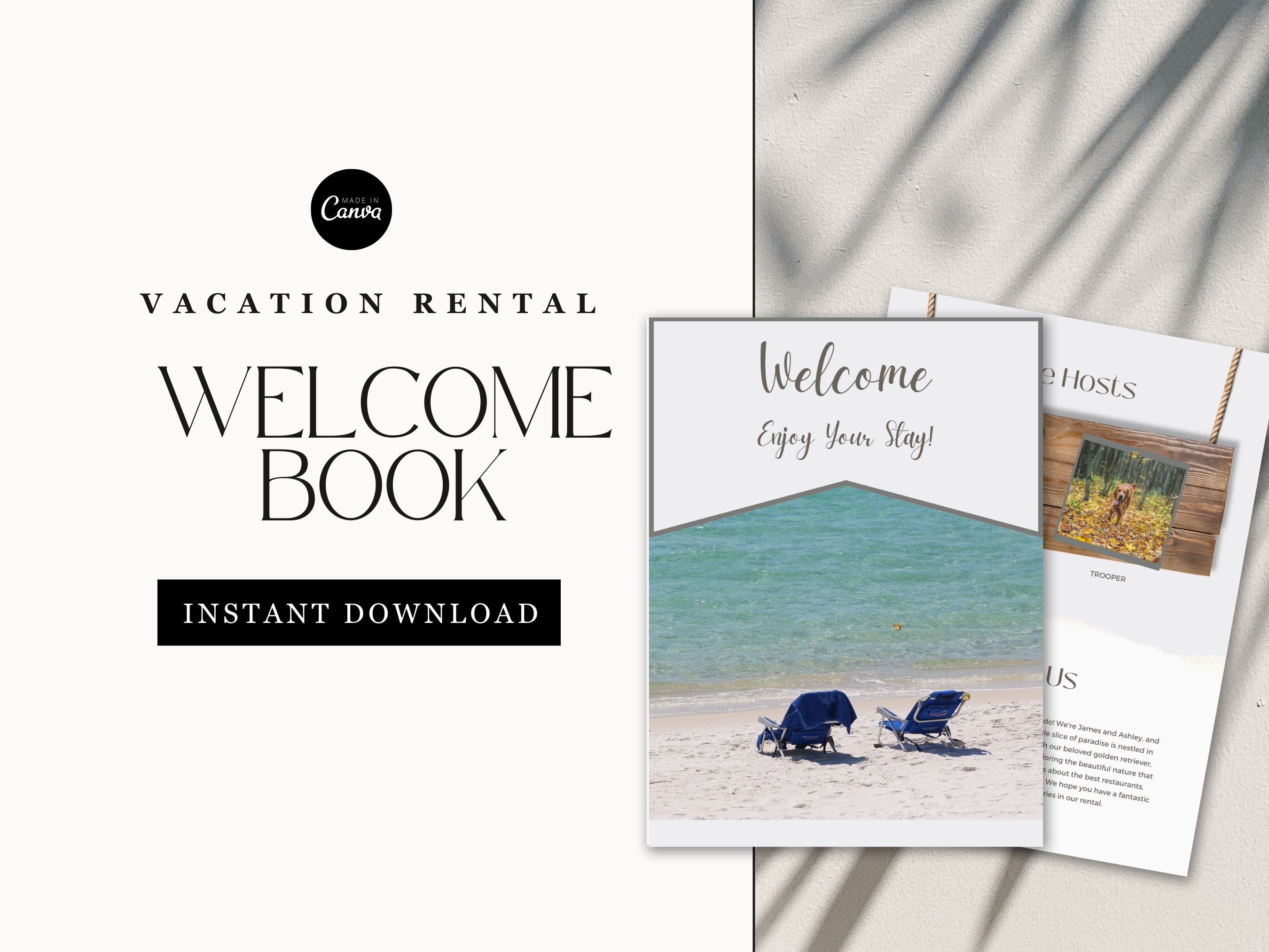 Vacation Rental Welcome Book, Beach Rental Welcome Book, Welcome Book ...