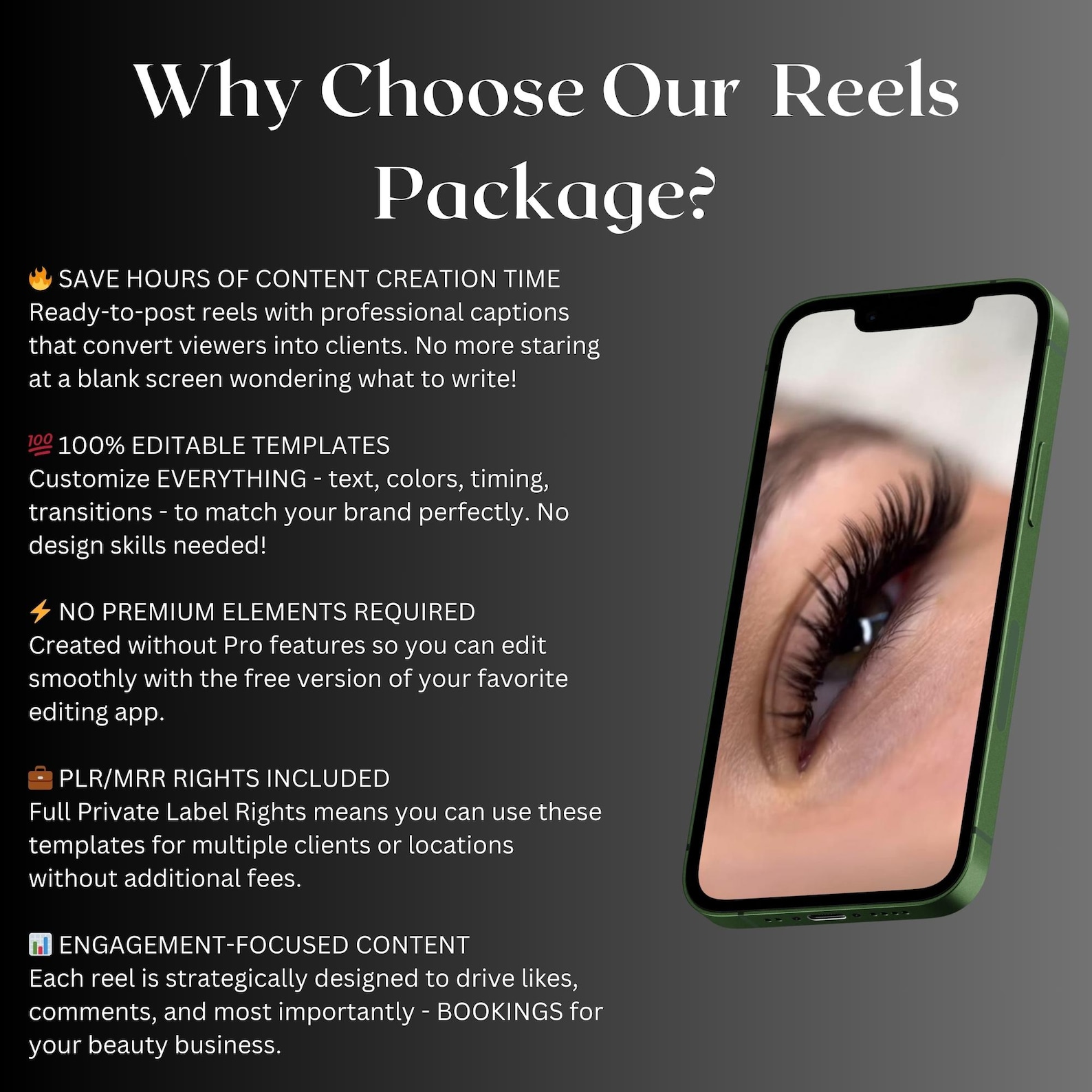 50 Luxury Lash Extension Reels, Lash Tech Instagram Templates, Lash ...