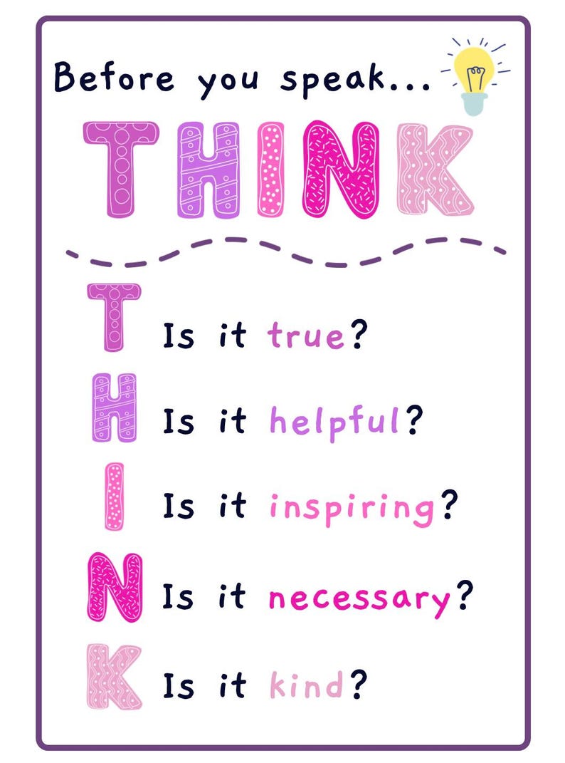 Kind Poster for Classroom or Office - Etsy