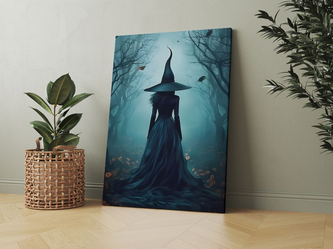 Surreal Witch Art Halloween,fall Decor, Witch Ai Prints, Ai Created, Ai ...
