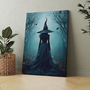 Surreal Witch Art Halloween,fall Decor, Witch Ai Prints, Ai Created, Ai ...