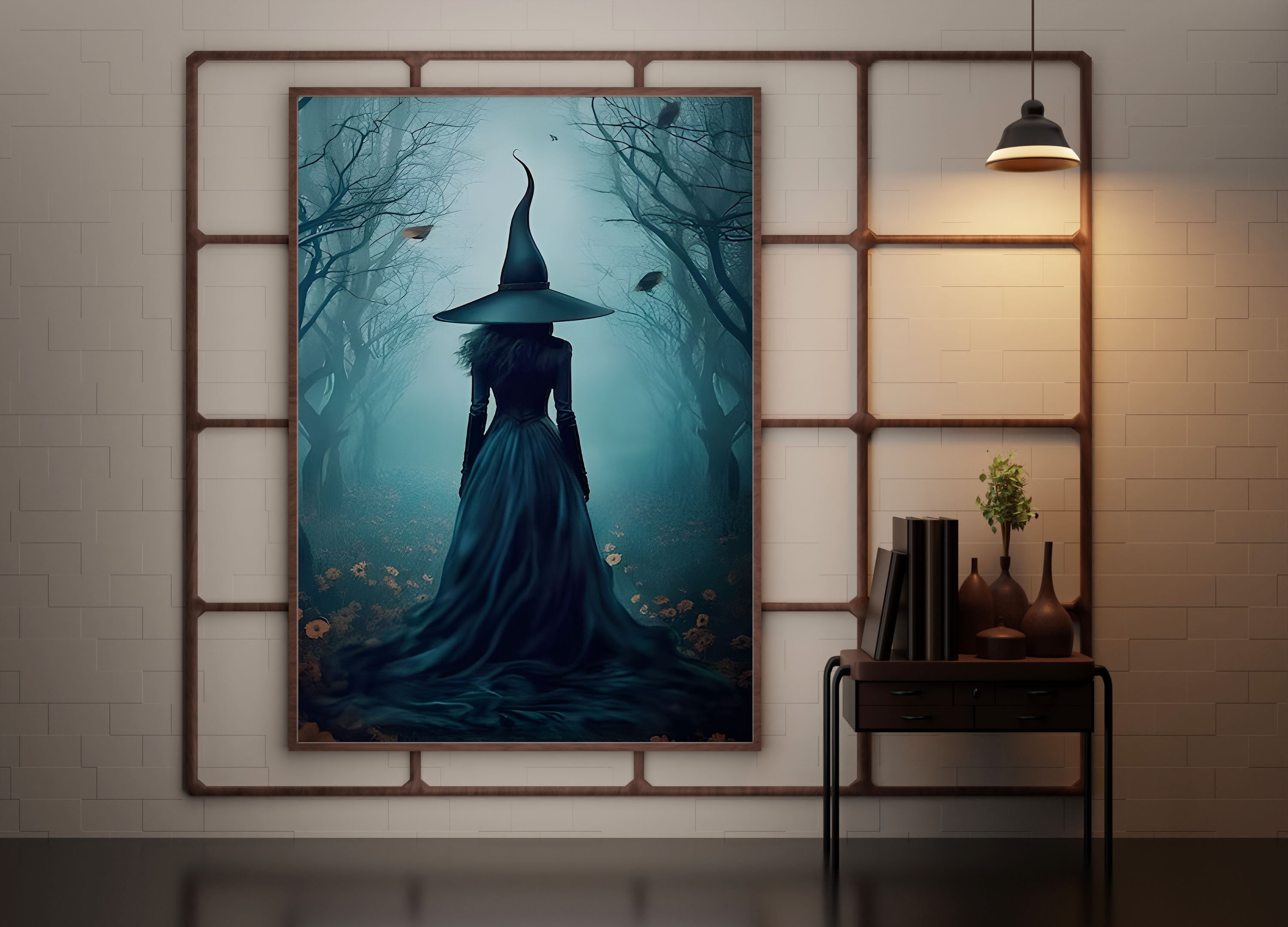 Surreal Witch Art Halloween,fall Decor, Witch Ai Prints, Ai Created, Ai ...