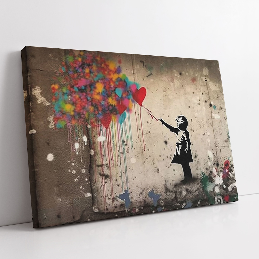Banksy Pop Art Graffiti Art, Street Art, Banksy Poster, Hand Painted ...
