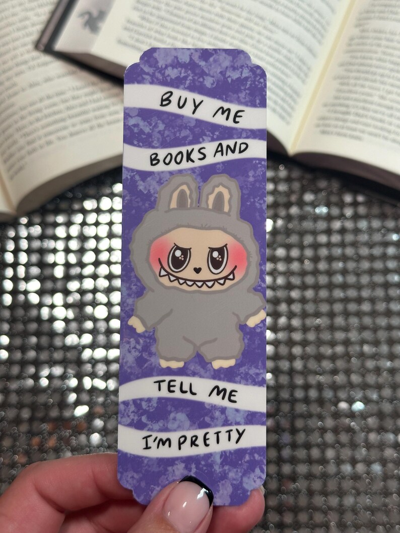 Labubu Inspired Blind Bag Bookmark - Glossy Paper and Laminated ...
