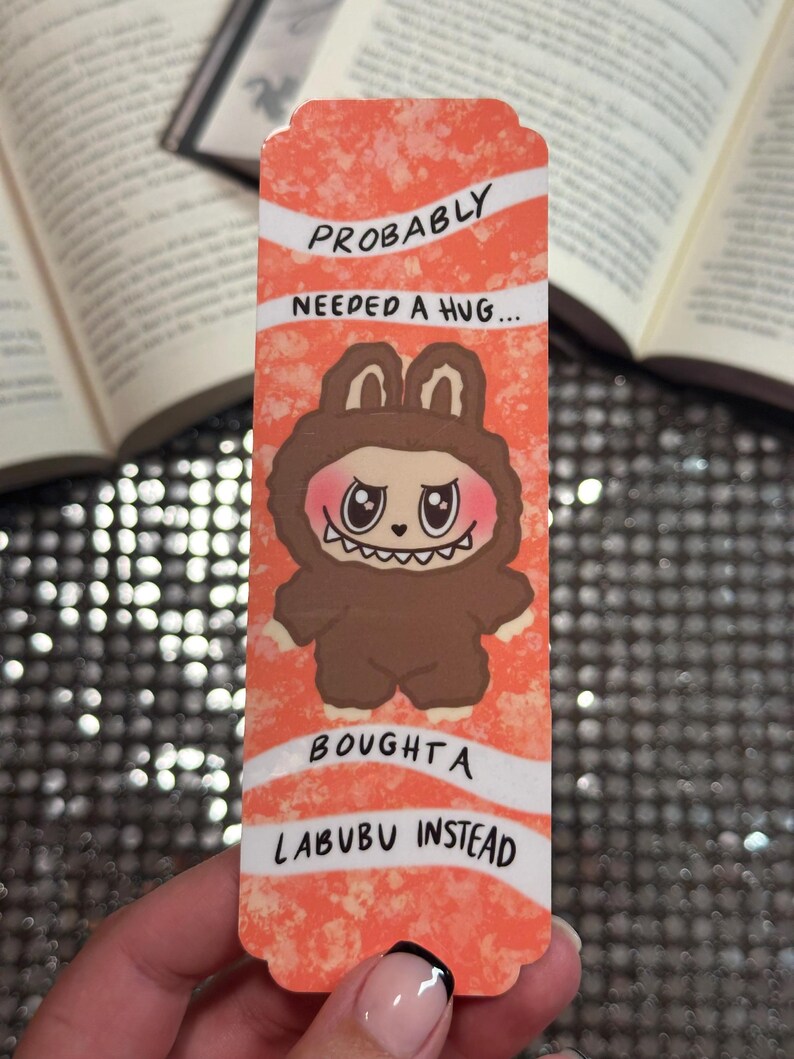 Labubu Inspired Blind Bag Bookmark - Glossy Paper and Laminated ...