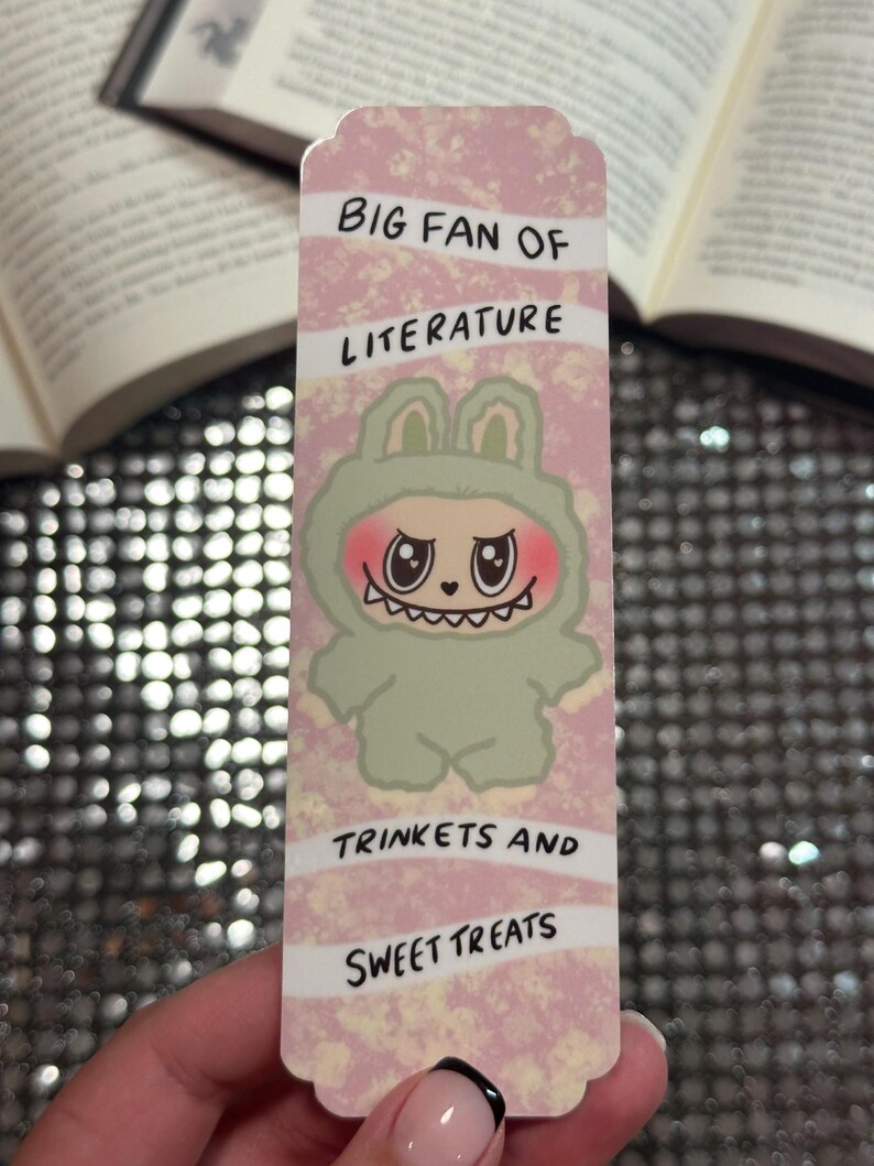 Labubu Inspired Blind Bag Bookmark - Glossy Paper and Laminated ...
