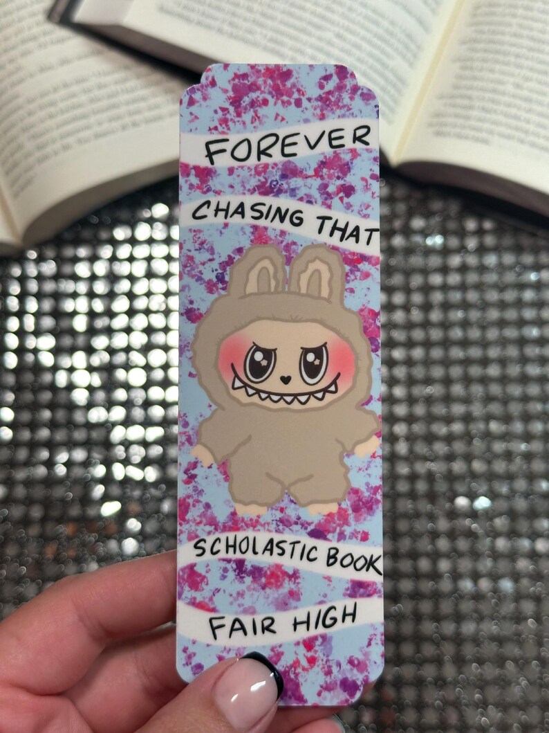 Labubu Inspired Blind Bag Bookmark - Glossy Paper and Laminated ...