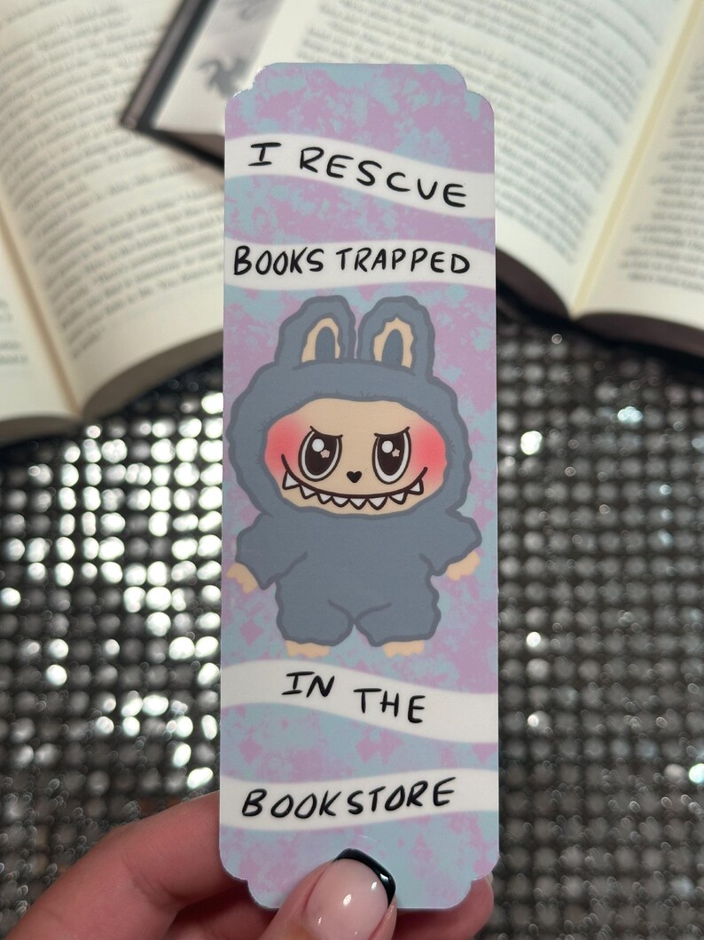 Labubu Inspired Blind Bag Bookmark - Glossy Paper and Laminated ...