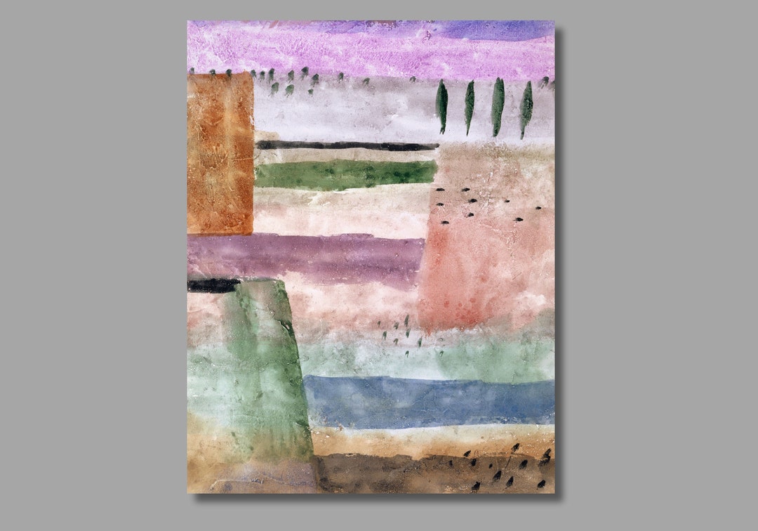 Paul Klee Landscape With Poplars (1929) Art Print, Paul Klee Artwork ...