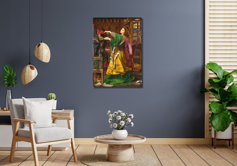 Frederick Sandys Morgan Le Fay Canvas Art Print - Etsy