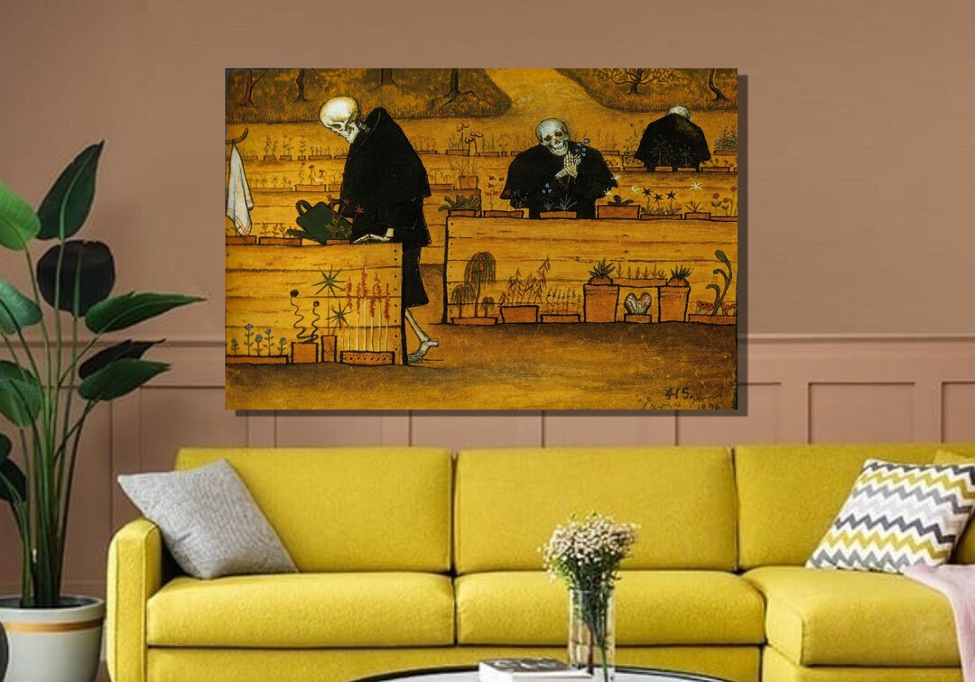 Hugo Simberg the Garden of Death Art Print, Hugo Simberg Canvas Wall ...