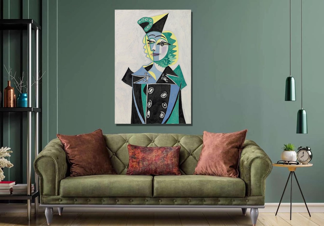 Pablo Picasso Portrait of Nusch Eluard Art Print, Picasso Canvas Wall ...