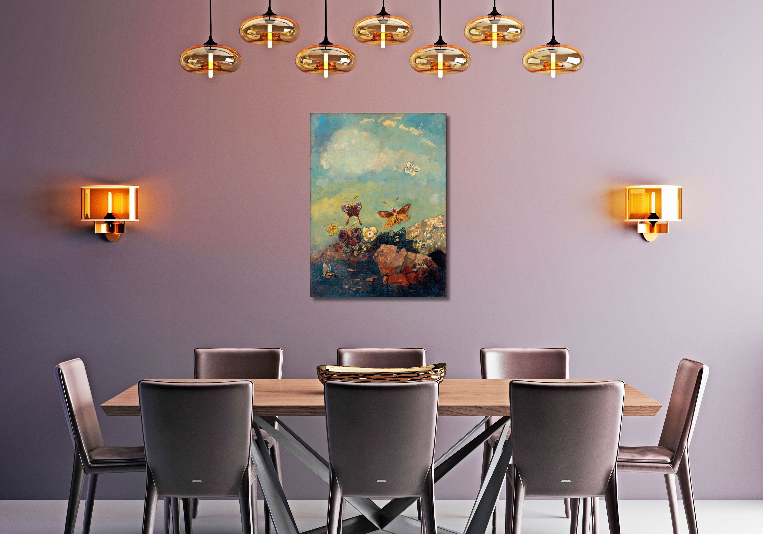 Odilon Redon Butterflies Art Print, Animals Print, Odilon Redon Canvas ...