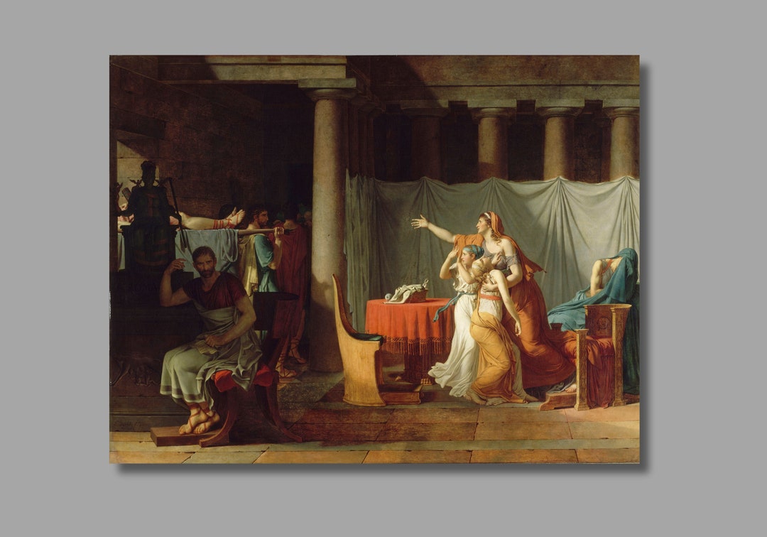 Jacques-louis David the Lictors Bring to Brutus the Bodies of His Sons ...