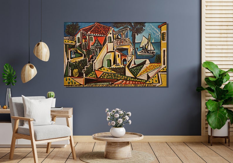 Pablo Picasso Mediterranean Landscape, 1953 Art Print, Pablo Picasso ...