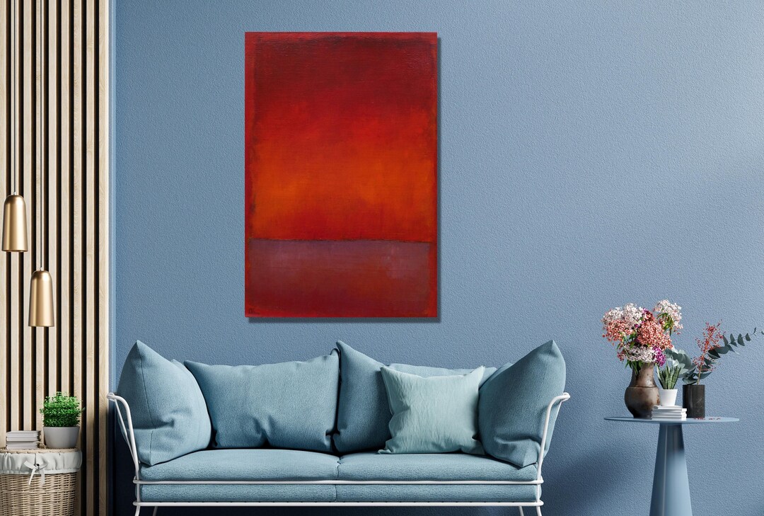 Mark Rothko Untitled,red and Orange Art Print,reproduction Painting ...