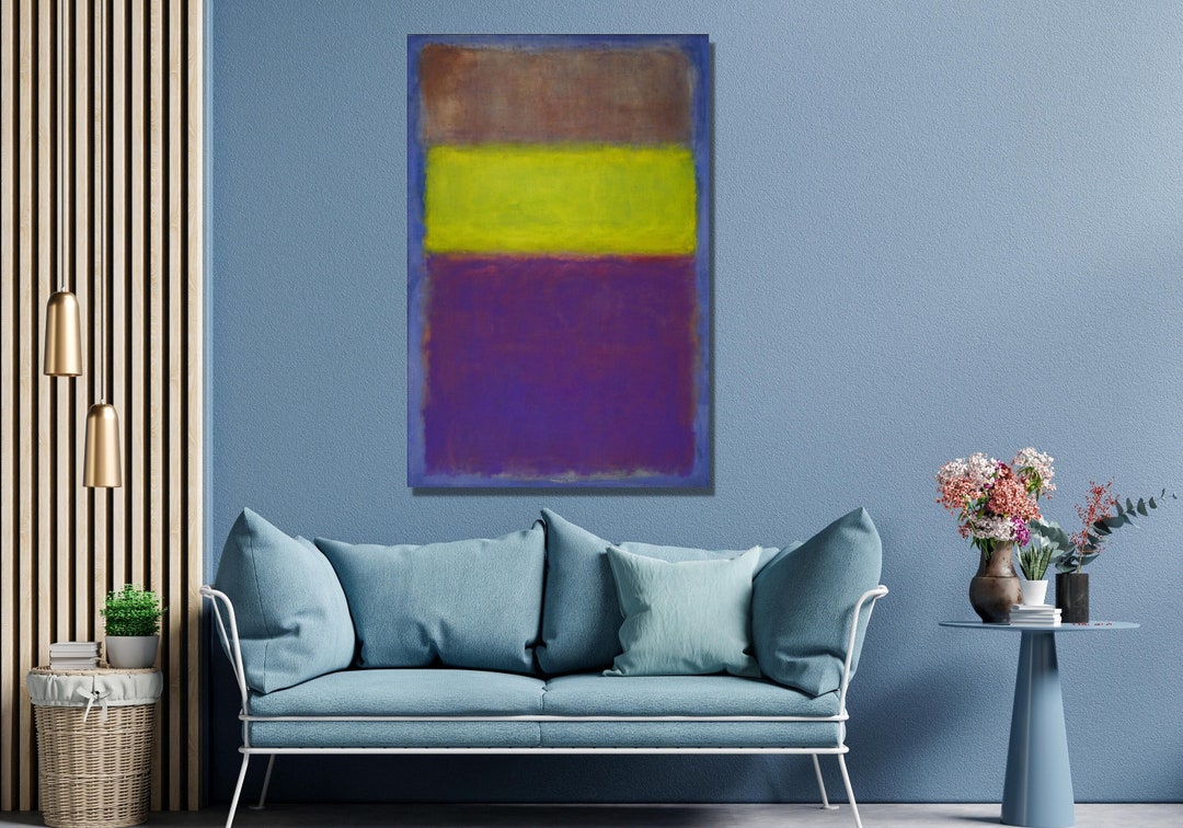 Mark Rothko No.2 (yellow Center), 1954 Art Print,canvas Wall Art,rothko ...