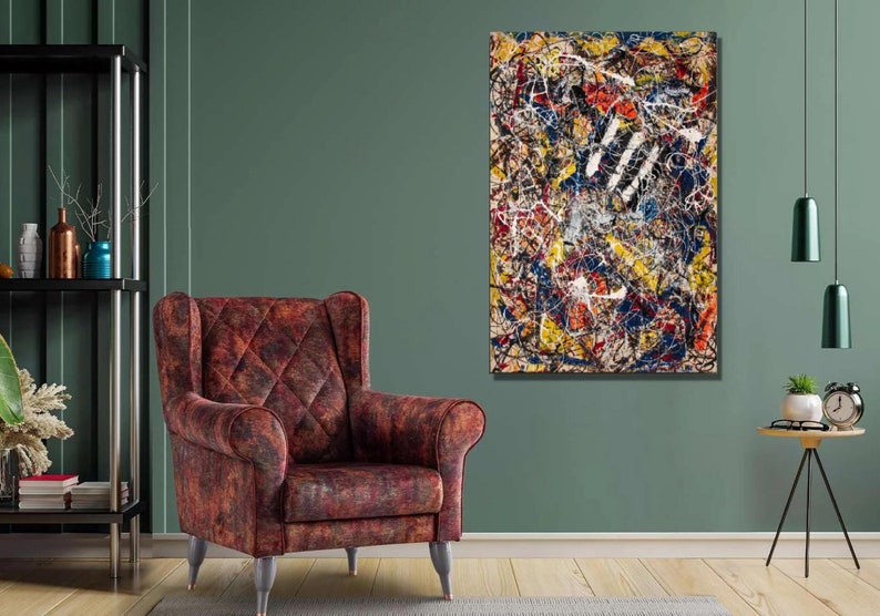 Jackson Pollock Number 17A Art Print,jackson Pollock Canvas Wall Art ...