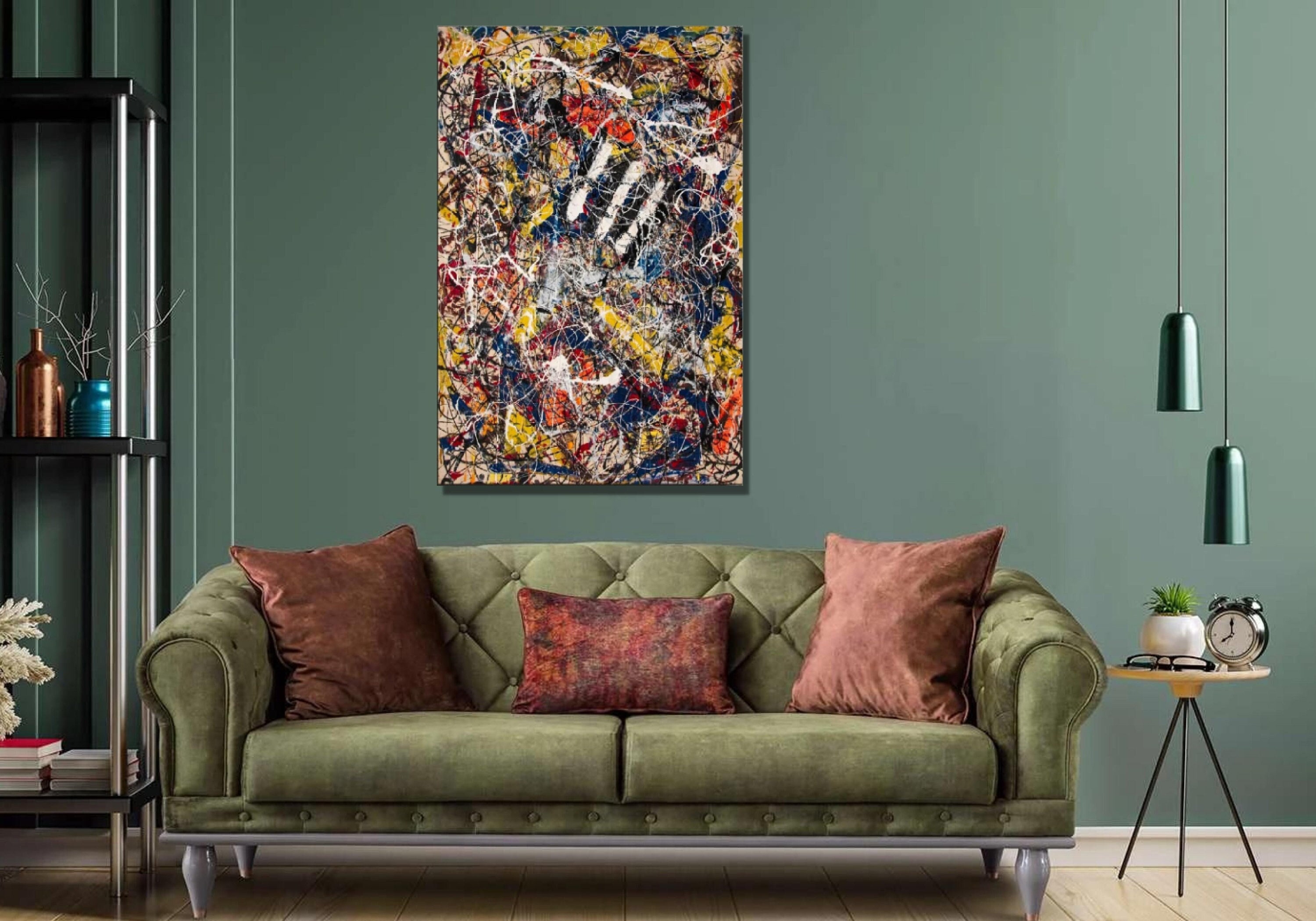 Jackson Pollock Number 17A Art Print,jackson Pollock Canvas Wall Art ...