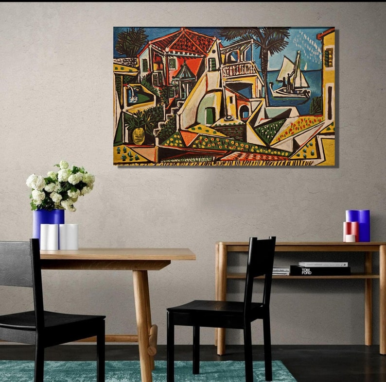Pablo Picasso Mediterranean Landscape, 1953 Art Print, Pablo Picasso ...