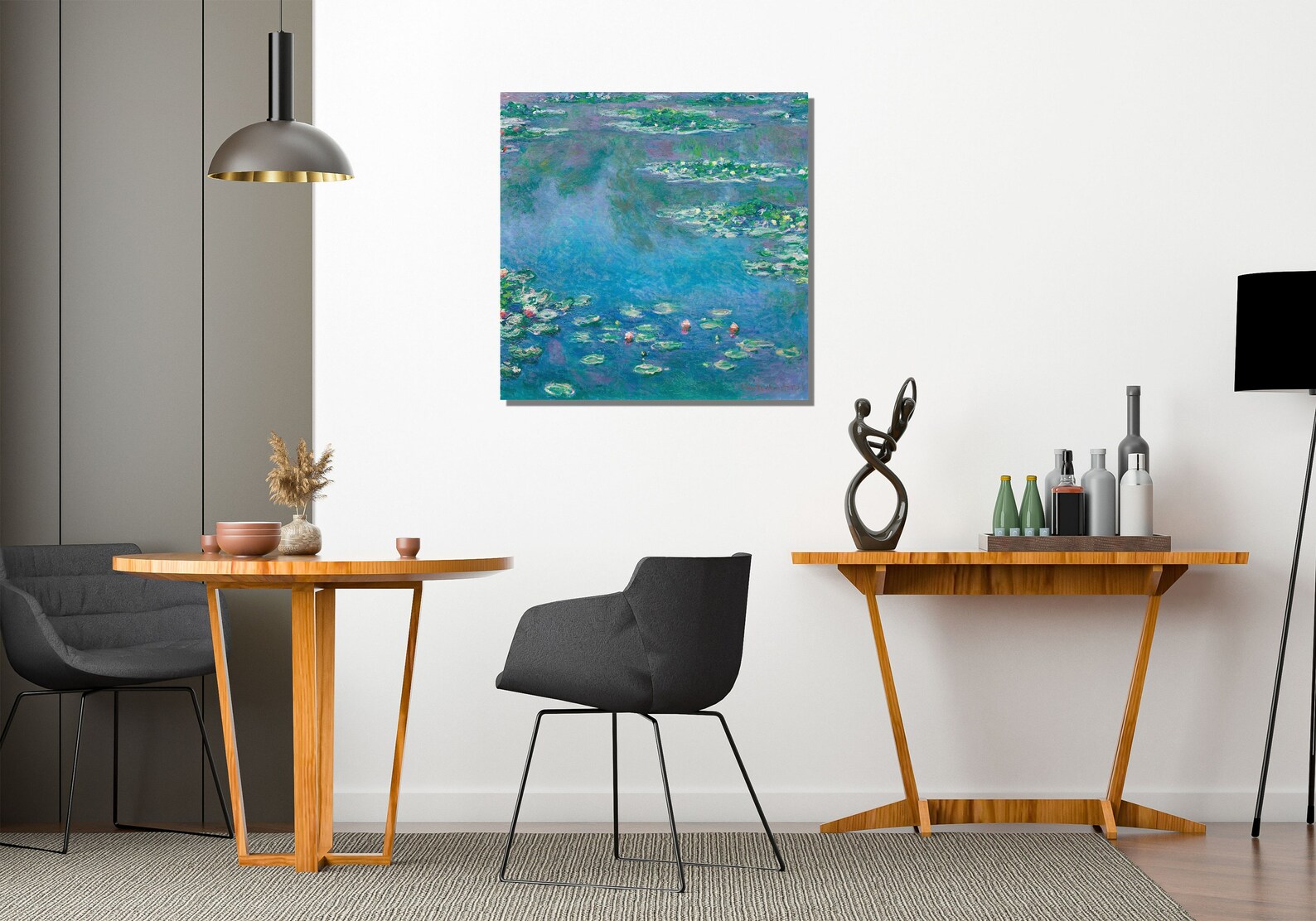 Claude Monet Water Lilies VIII Art Print,claude Monet Canvas Wall Art ...