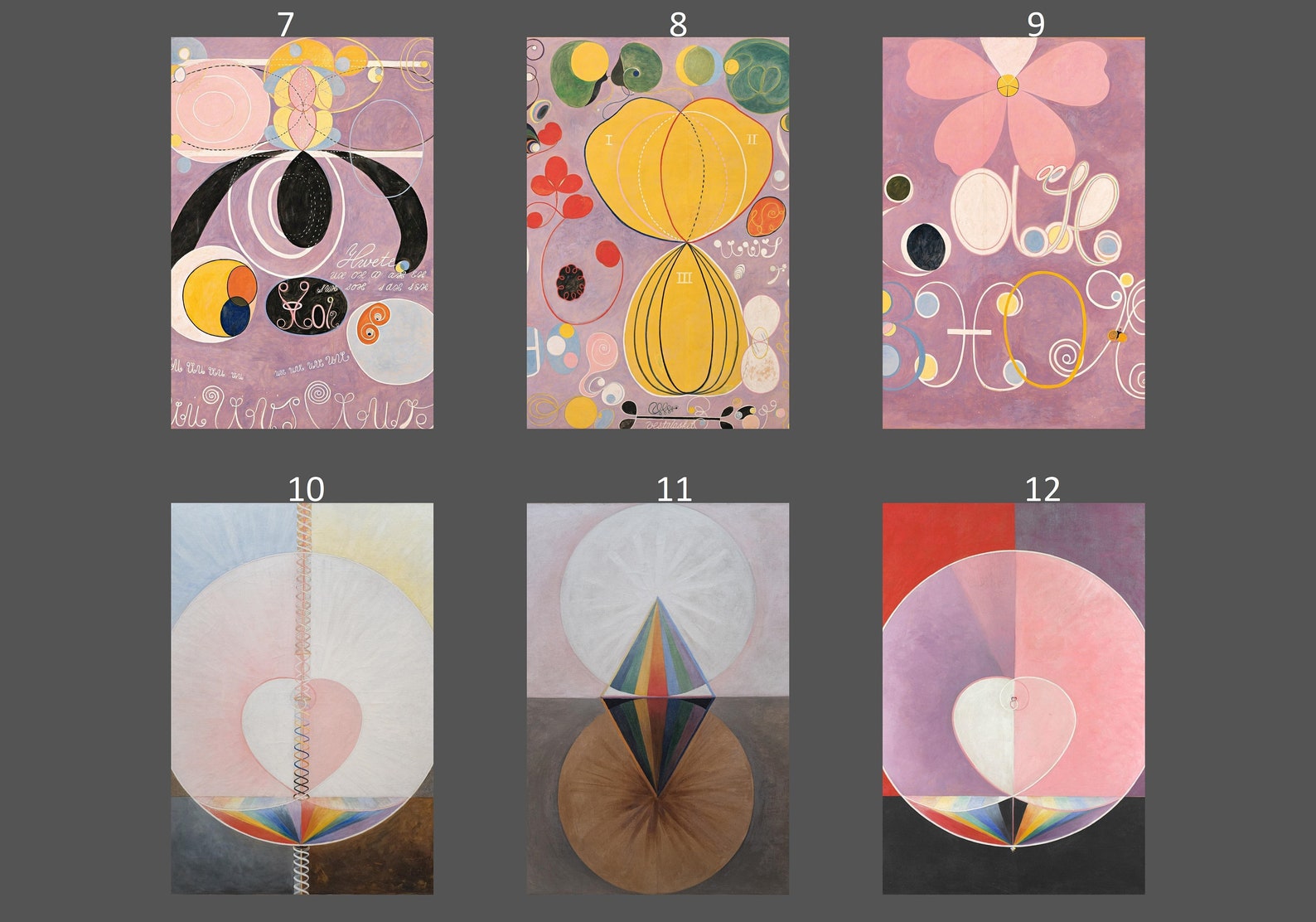Set of 3 Hilma Af Klint Canvas Wall Arthilma Af Klint - Etsy